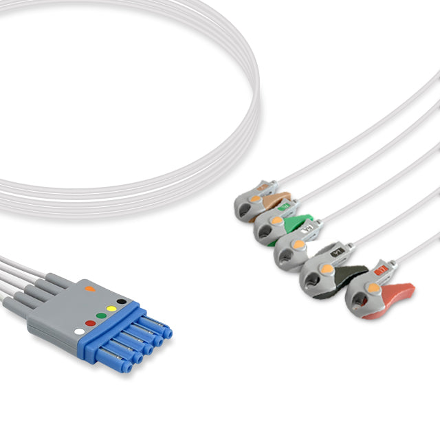 5-Lead ECG Cable Philips IntelliVue M1968A | EL-PH5-90G-A – MedGrocery
